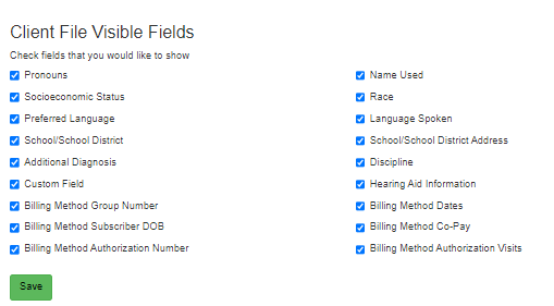 Admin Panel: Facility