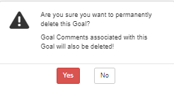 Deleting Goals