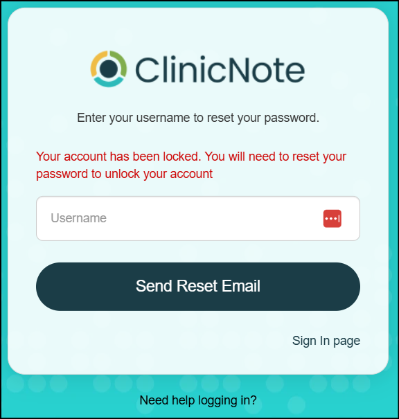 Login Issues/Forgot Password/Locked Out