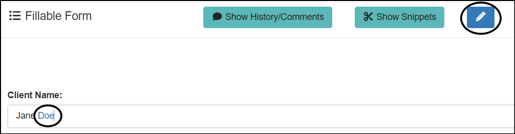 Fillable Forms