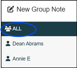 Group SOAP Note
