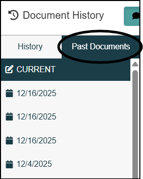 View History and Comments in Document Templates